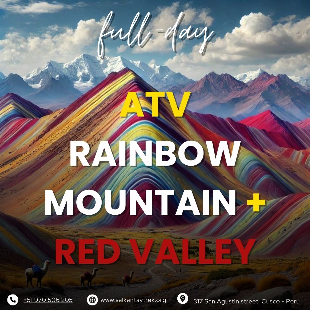 ATV Rainbow mountain + Red Valley tour full day